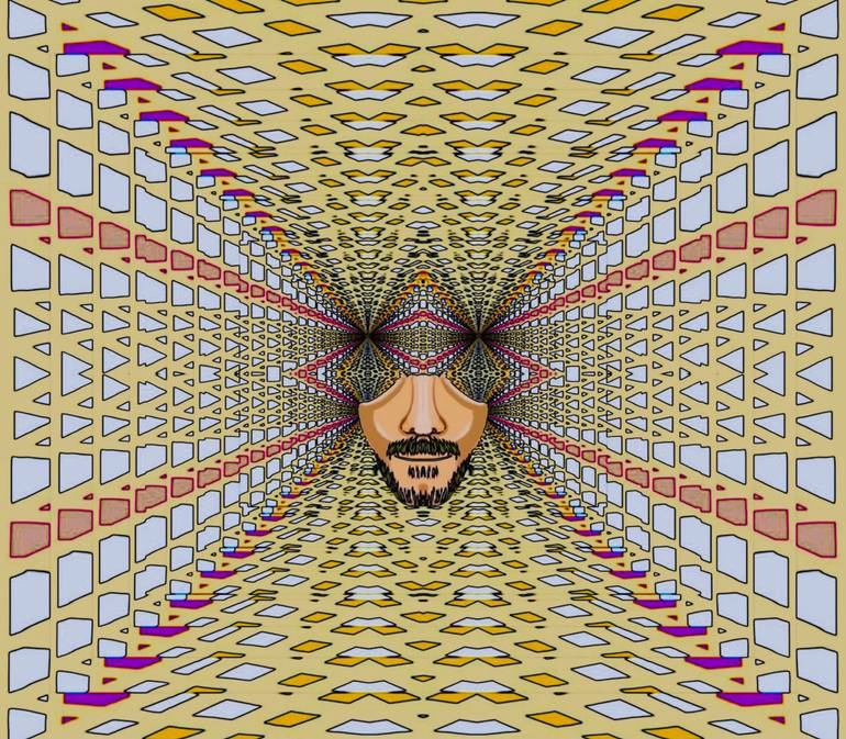 External visual account of brain activity. Painting by David John ...