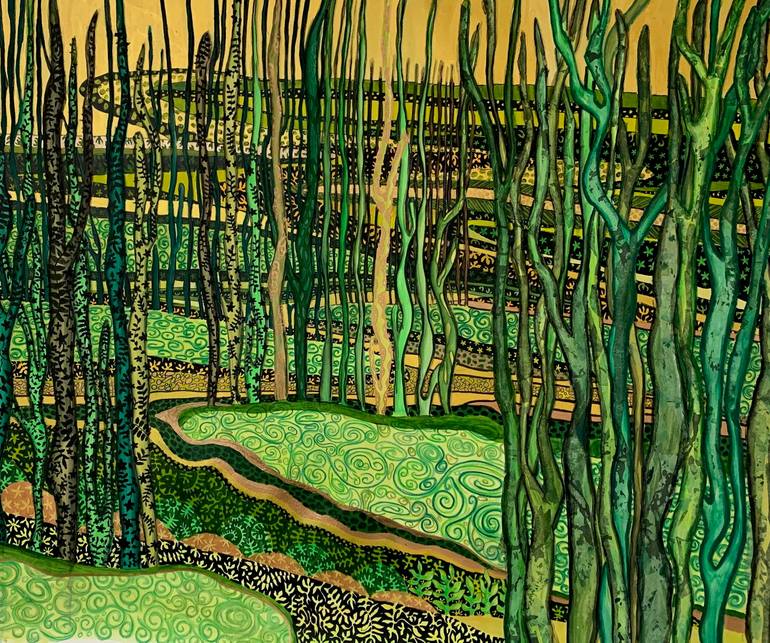 Woods Painting by Camille Lewis | Saatchi Art