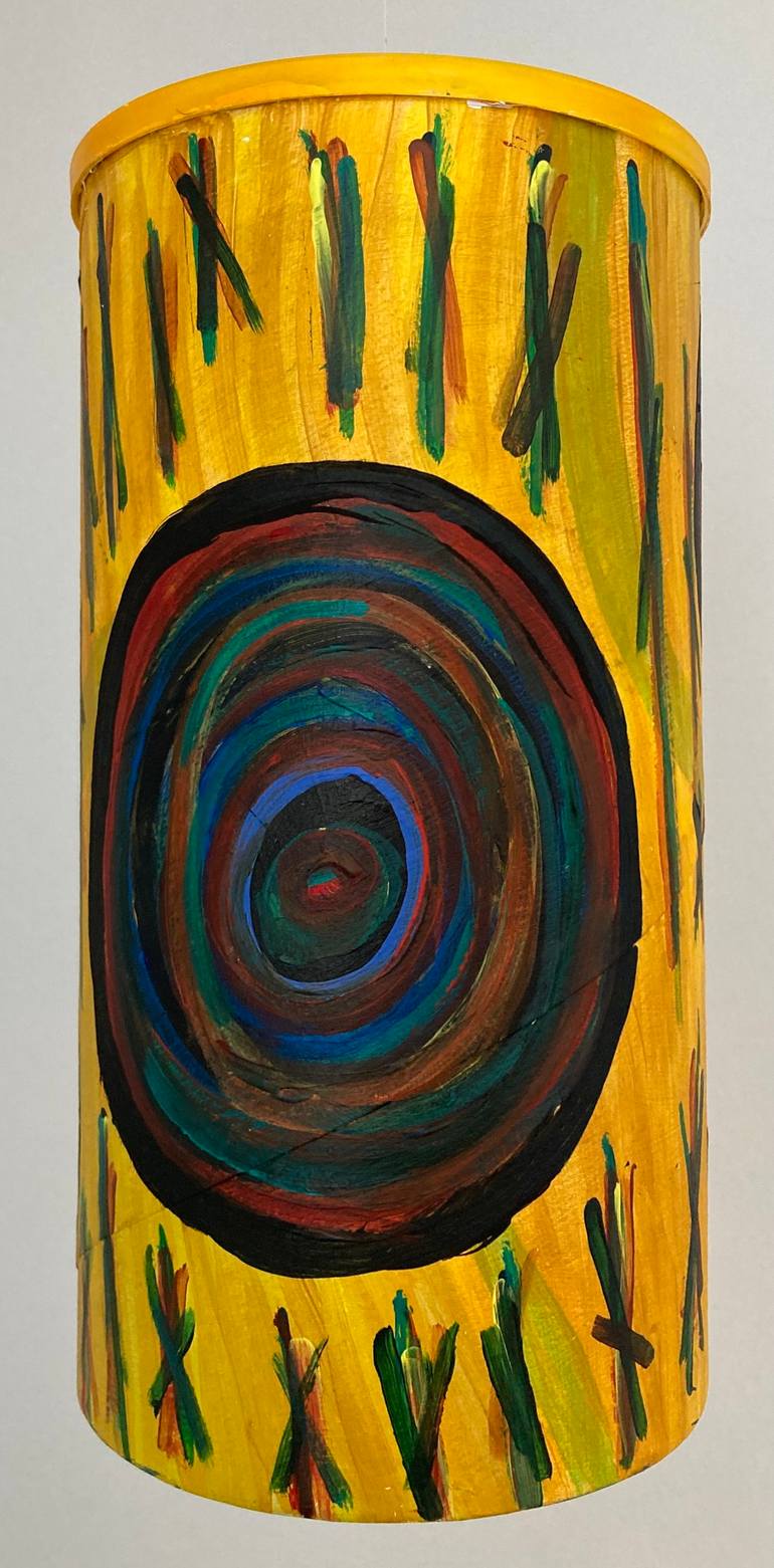 Energy in a Hay Field (suspended painted sculpture) Sculpture by Ray ...