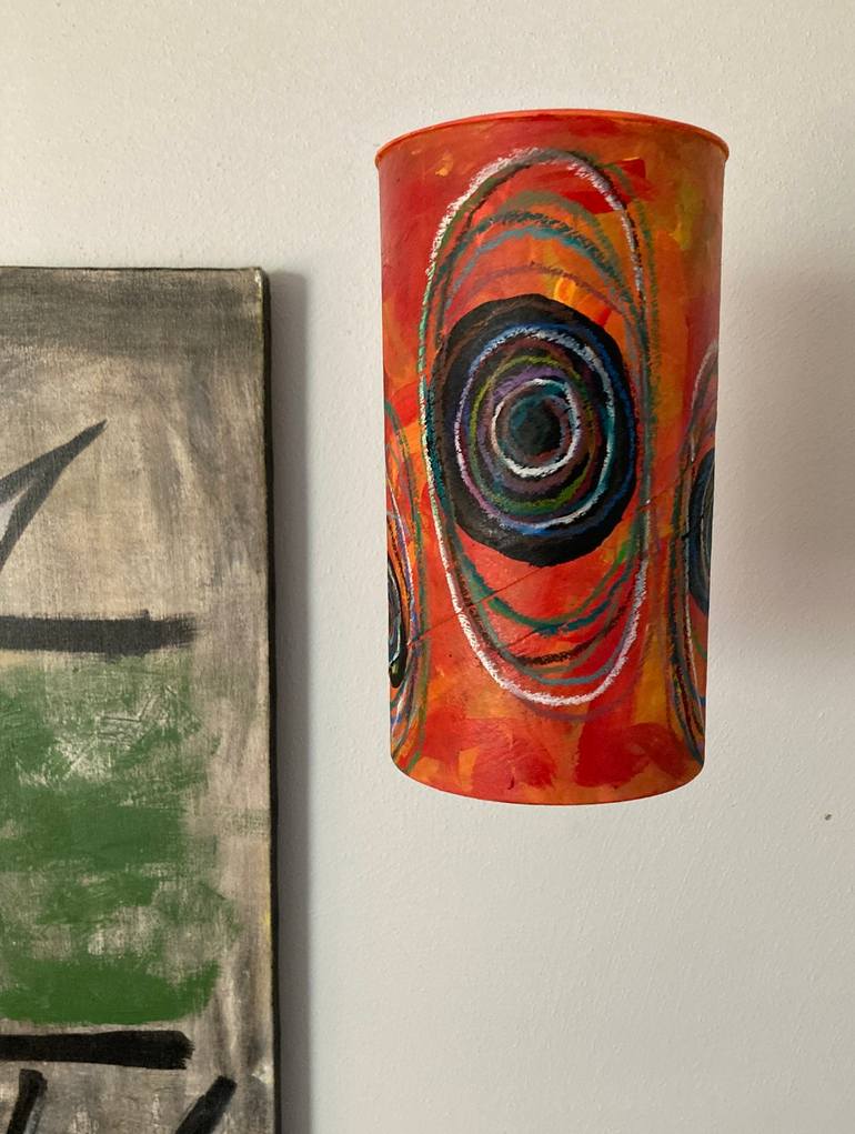 High Energy Particles (suspended painted sculpture) Sculpture by Ray ...