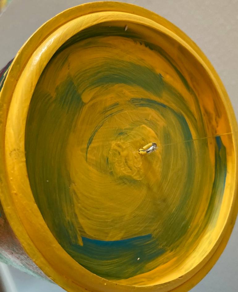 Colour Energy 1 (suspended painted sculpture) Sculpture by Ray Harter ...