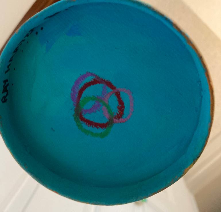 Colour Energy 1 (suspended painted sculpture) Sculpture by Ray Harter ...