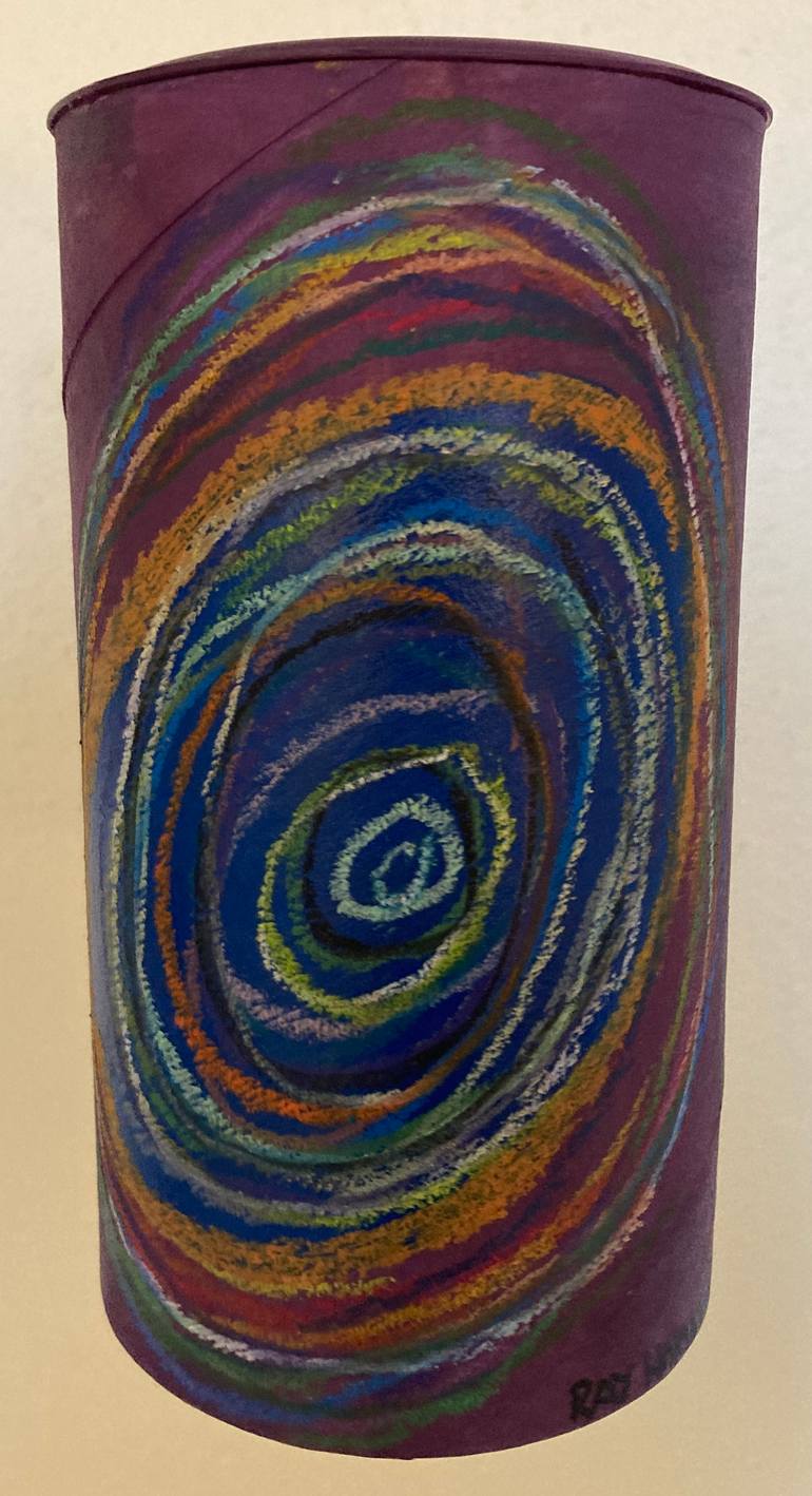 Purple Energy Field (suspended painted sculpture) Sculpture by Ray ...