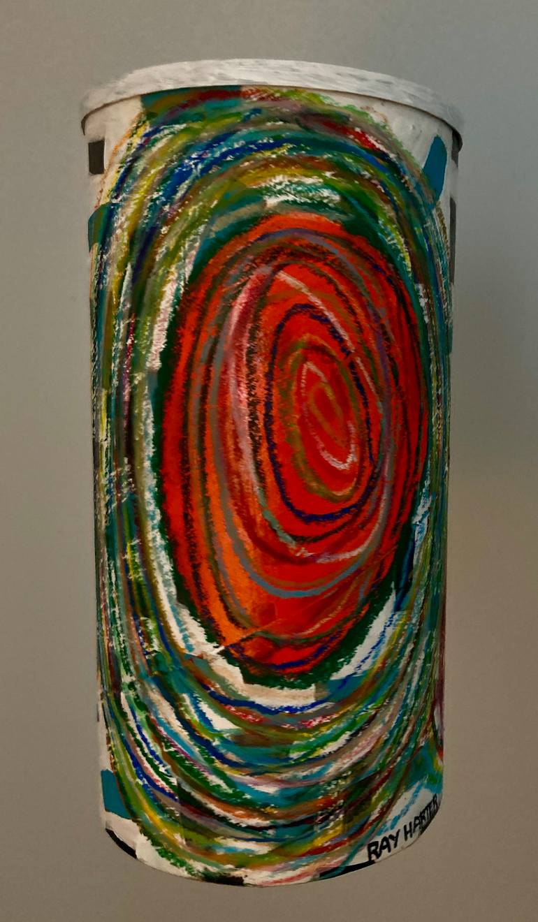 A Spiritual Energy Field (suspended painted sculpture) Sculpture by Ray ...
