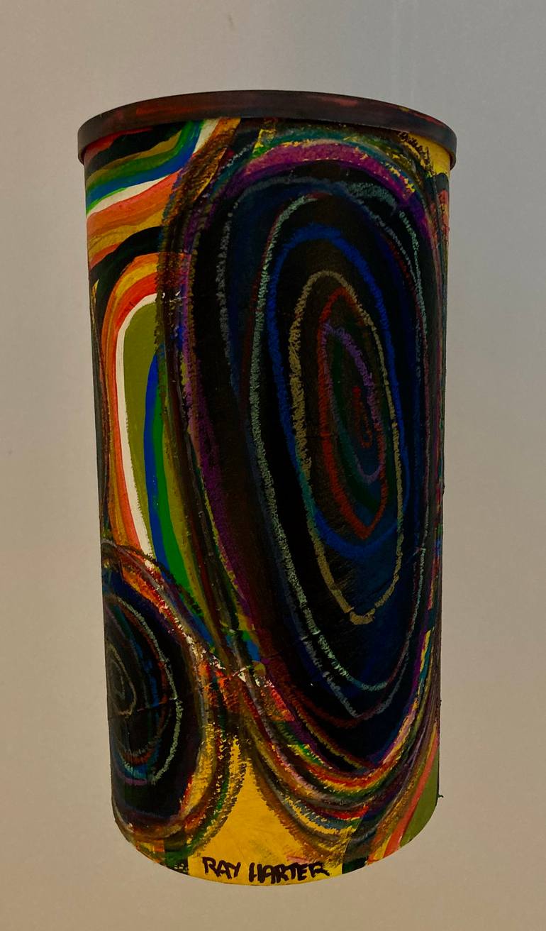 Clouded Energy Clusters (suspended painted sculpture) Painting by Ray ...