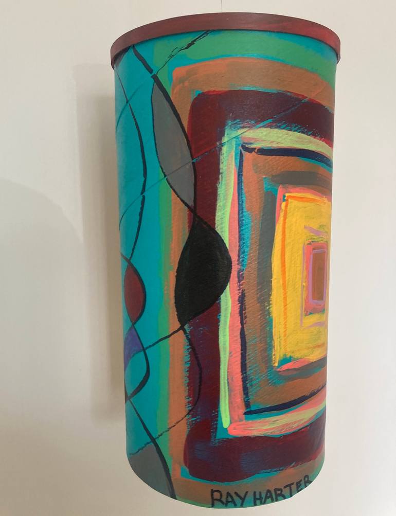 Birth of Energy (suspended painted sculpture) Sculpture by Ray Harter ...