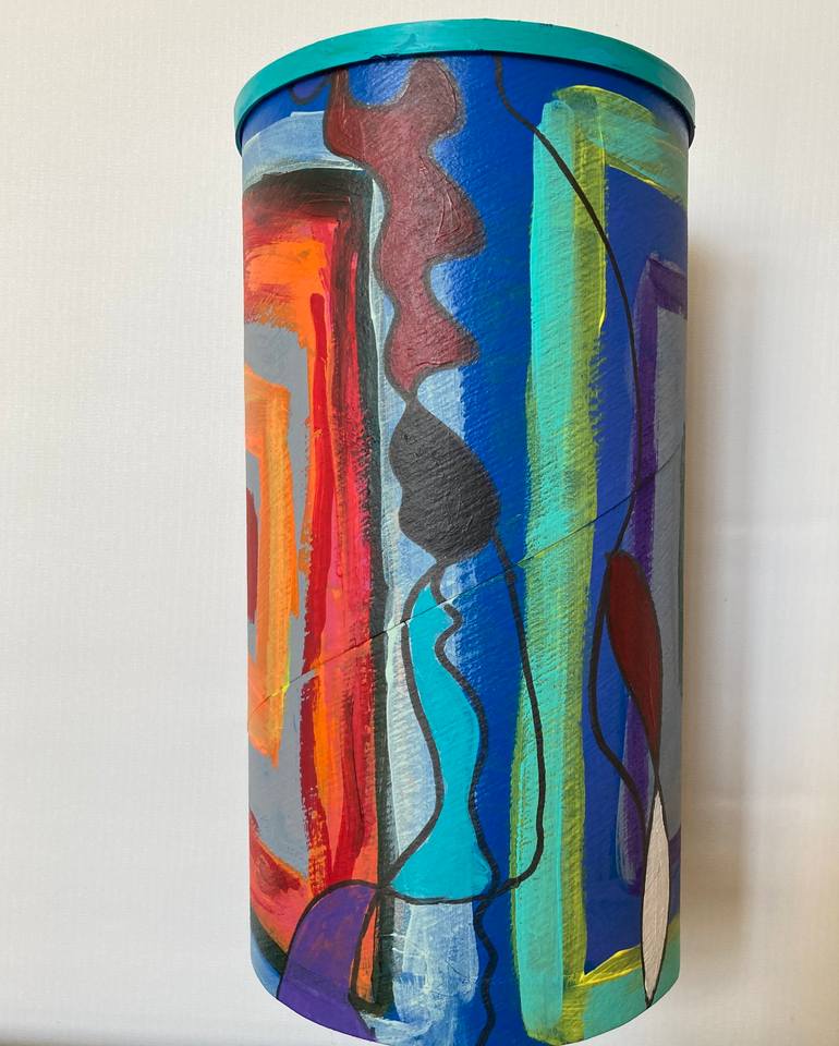 Blue Space (suspended painted sculpture) Sculpture by Ray Harter ...