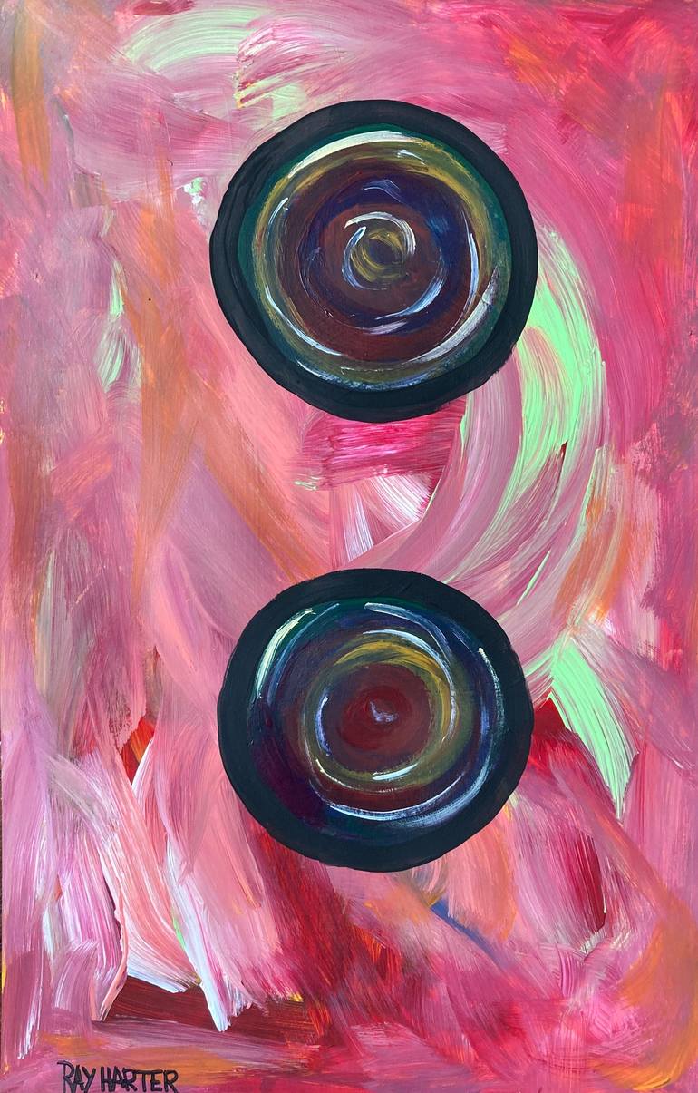 E-Twins (unframed) Painting by Ray Harter | Saatchi Art