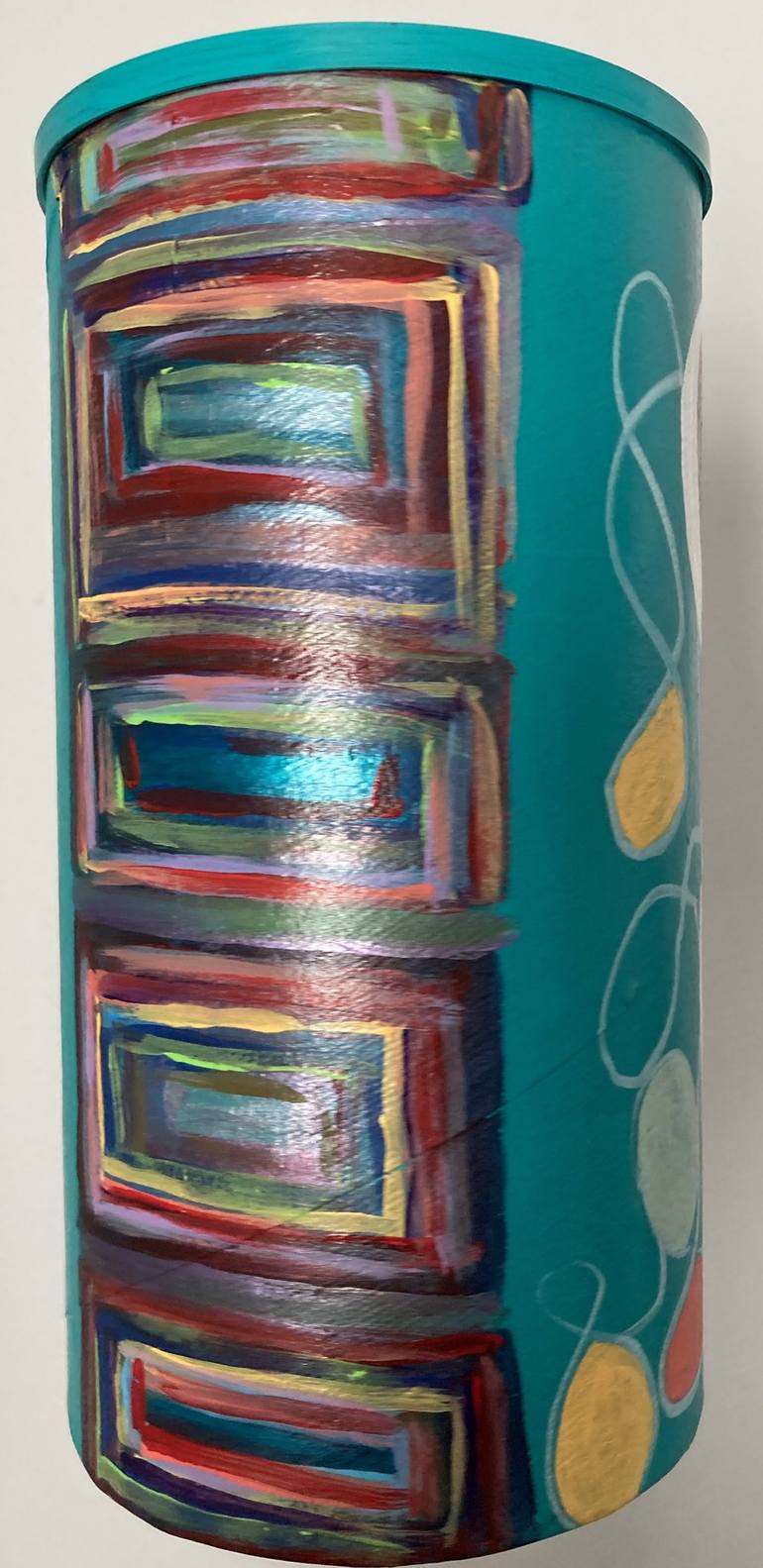 Five Energy Doors (suspended painted sculpture) Painting by Ray Harter ...