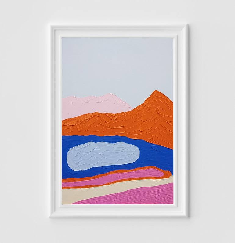 Popradske pleso Painting by Meka Klimekova | Saatchi Art