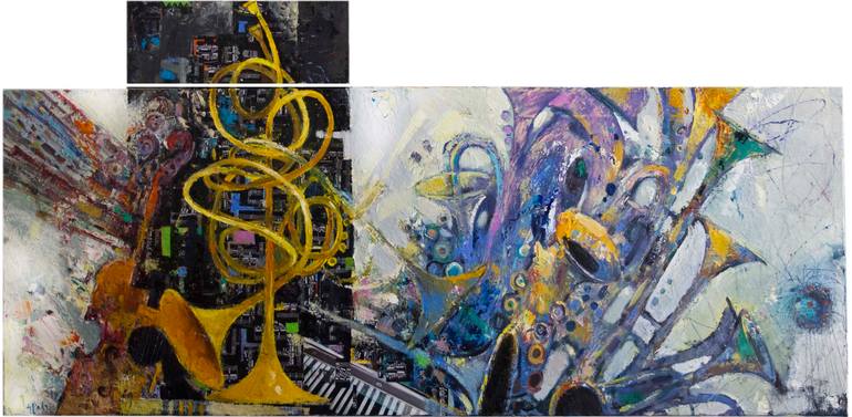 Brass, wind and strings Painting by George Pali | Saatchi Art