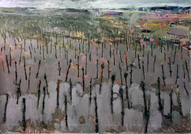 Cotton Fields Painting by George Pali | Saatchi Art