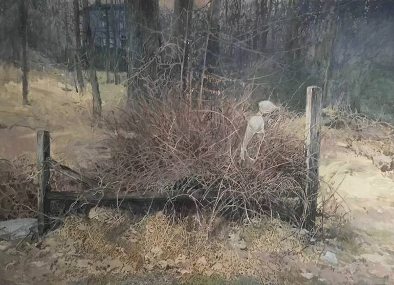 By the Bushes Painting by George Pali | Saatchi Art