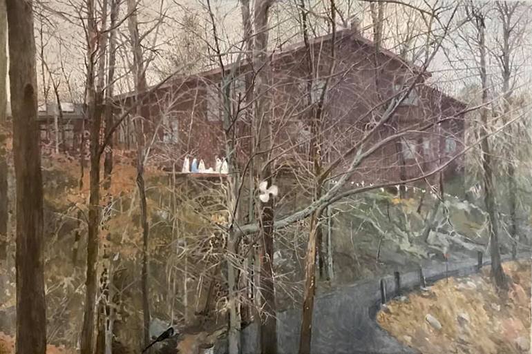 House of Lord that sits outside Painting by George Pali | Saatchi Art