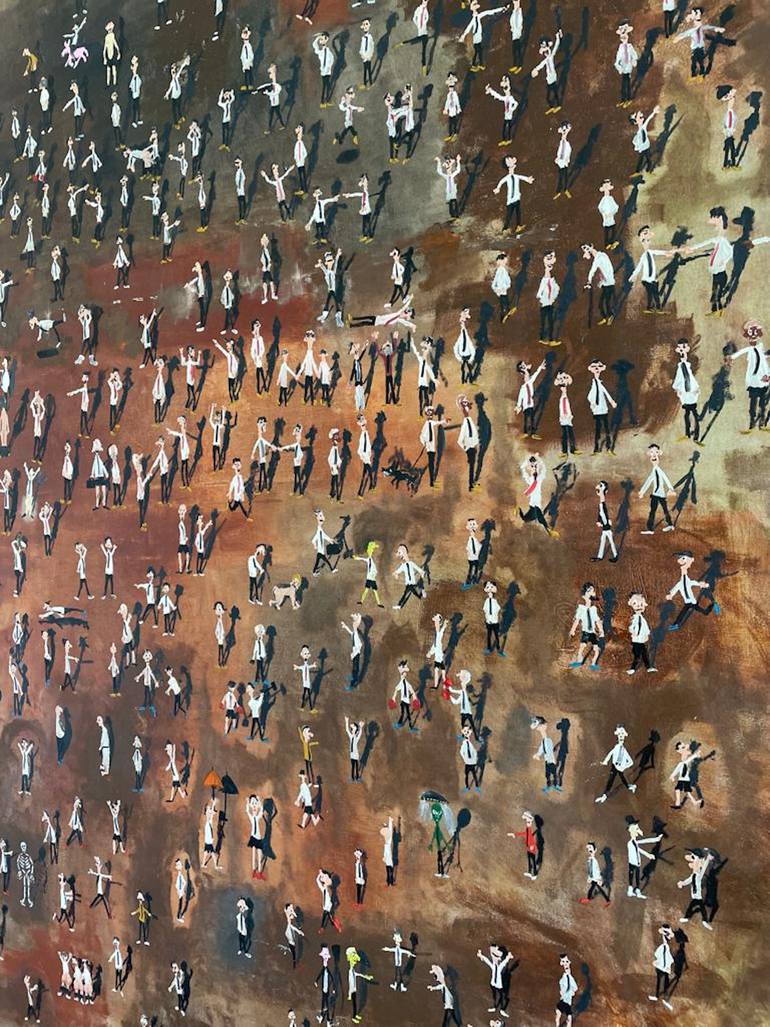 The power of the masses Painting by Alejandro Gayvoronsky | Saatchi Art