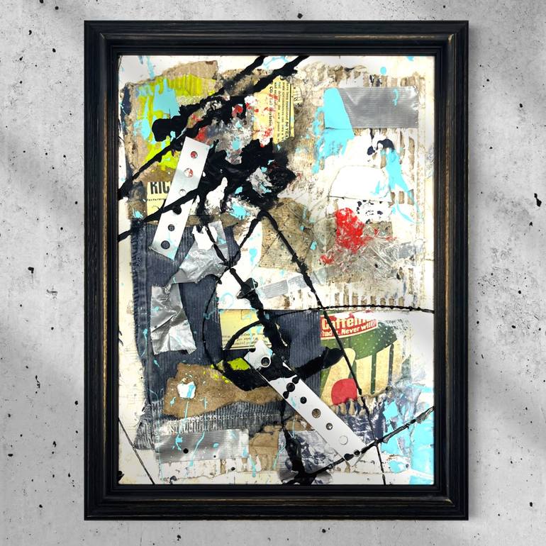 The Art Room Floor II Collage by Sam Lewis | Saatchi Art