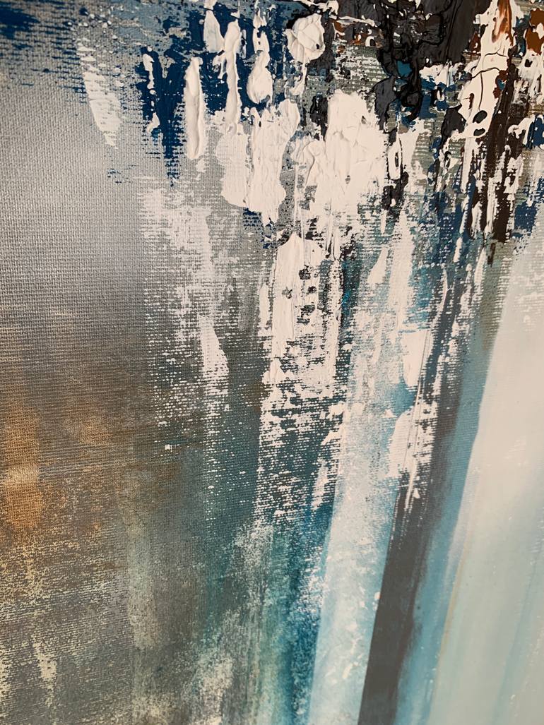 Light blue landscape abstract art Painting by Tatiana Malinovscaia ...