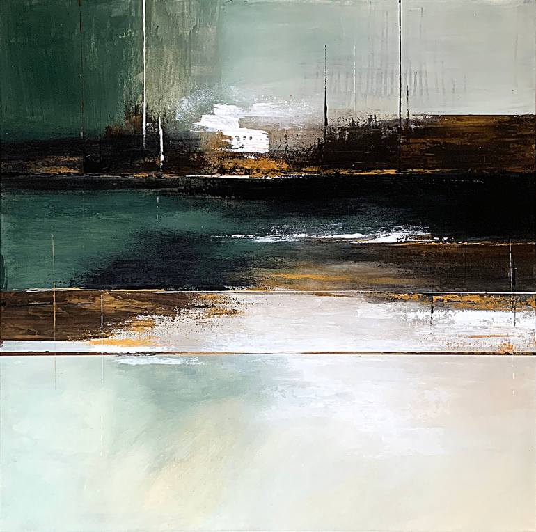 Emerald landscape Painting by Tatiana Malinovscaia | Saatchi Art