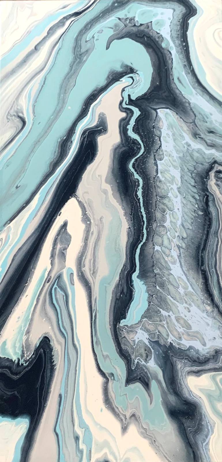 50 Shades of Turquoise Painting by Tatiana Malinovscaia | Saatchi Art