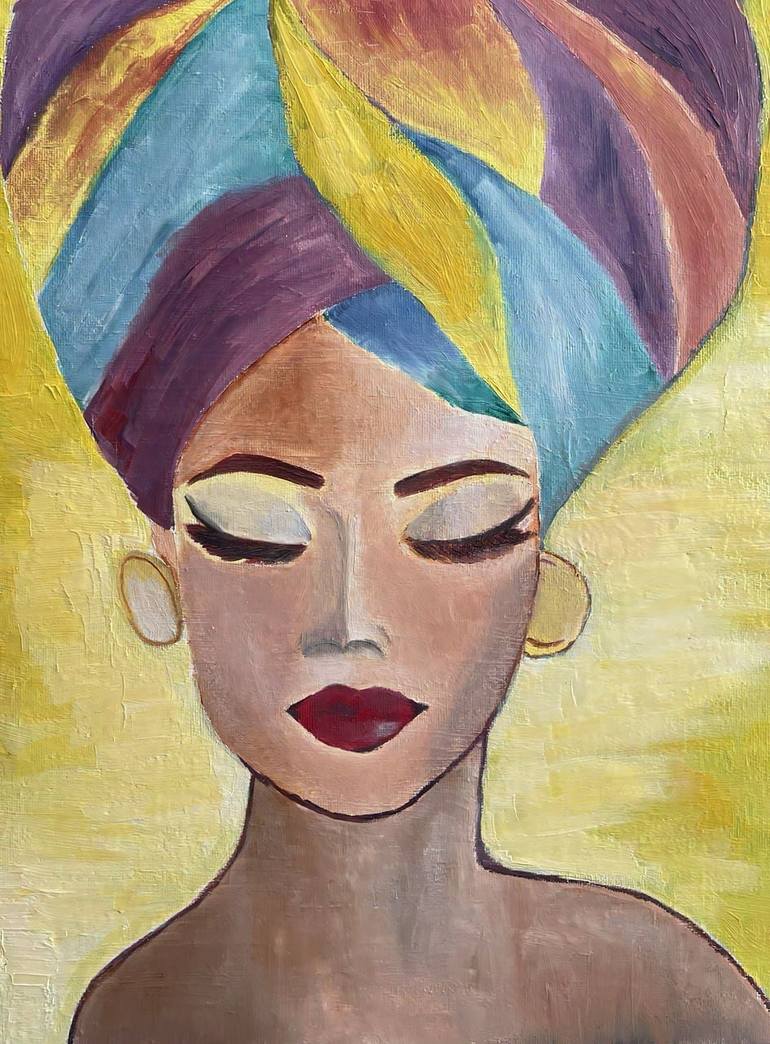Mulatto oil painting Painting by Ekaterina Mamaeva | Saatchi Art