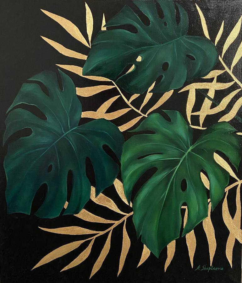 Jungle swing Painting by Anastasiia Sheptaeva | Saatchi Art