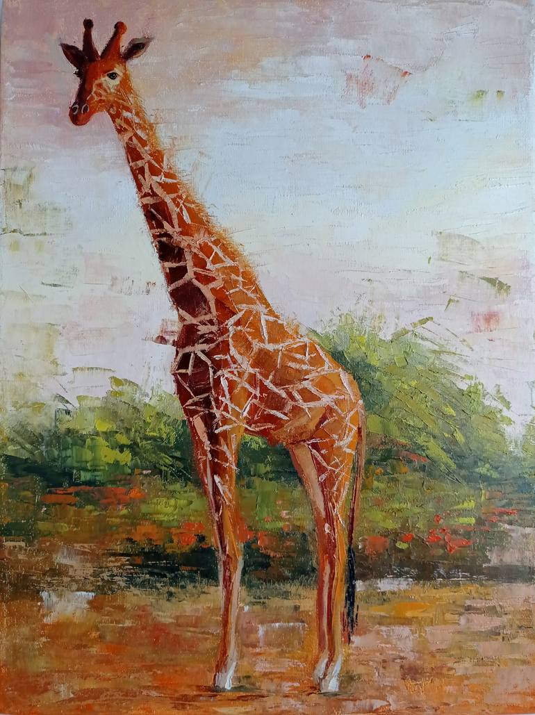 picture art Giraffe print gift painting Art & Collectibles Prints ...