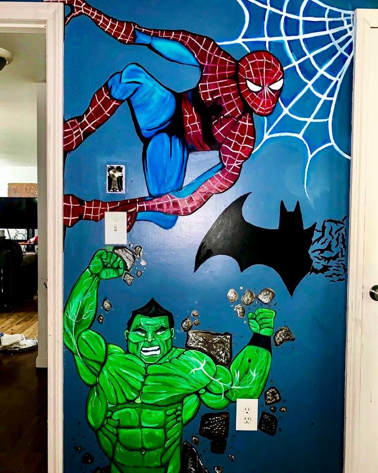 A Mural I Did Painting by Catherine Sayer | Saatchi Art