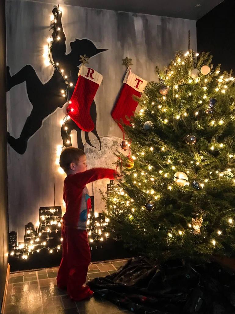 Our First Mural Painting by Catherine Sayer | Saatchi Art