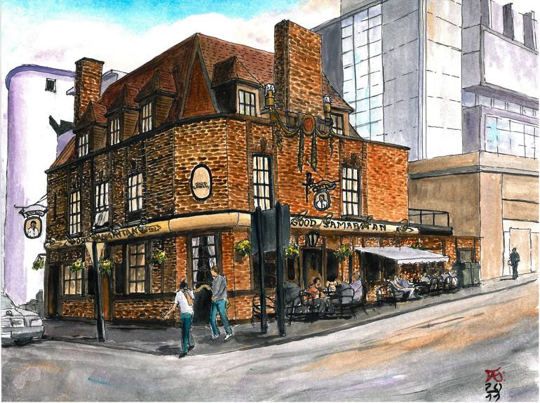 The Good Samaritan, Turner St, Whitechapel, London, UK Painting by ...