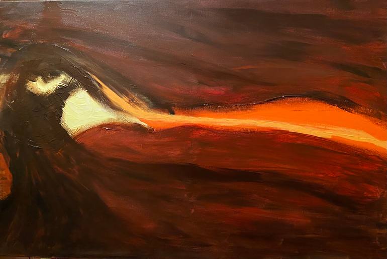 Nature fighting light Painting by A Ml | Saatchi Art