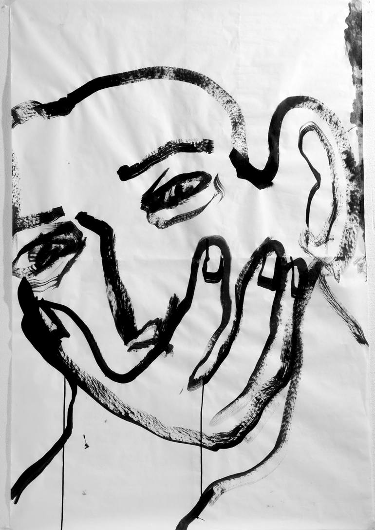 say nothing Drawing by Roberto Paolini | Saatchi Art