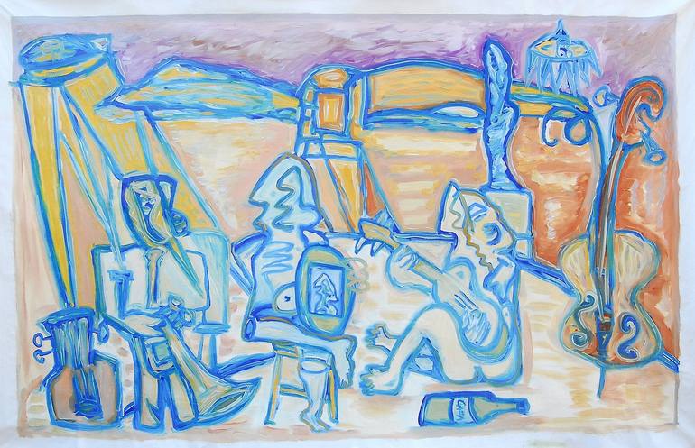 The Session 1 Painting by Stephan Jaeger | Saatchi Art