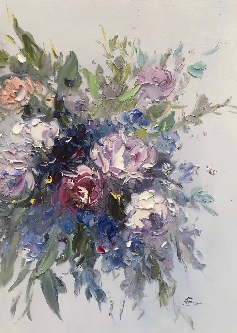 Flowers Painting by Angela Jeanine | Saatchi Art