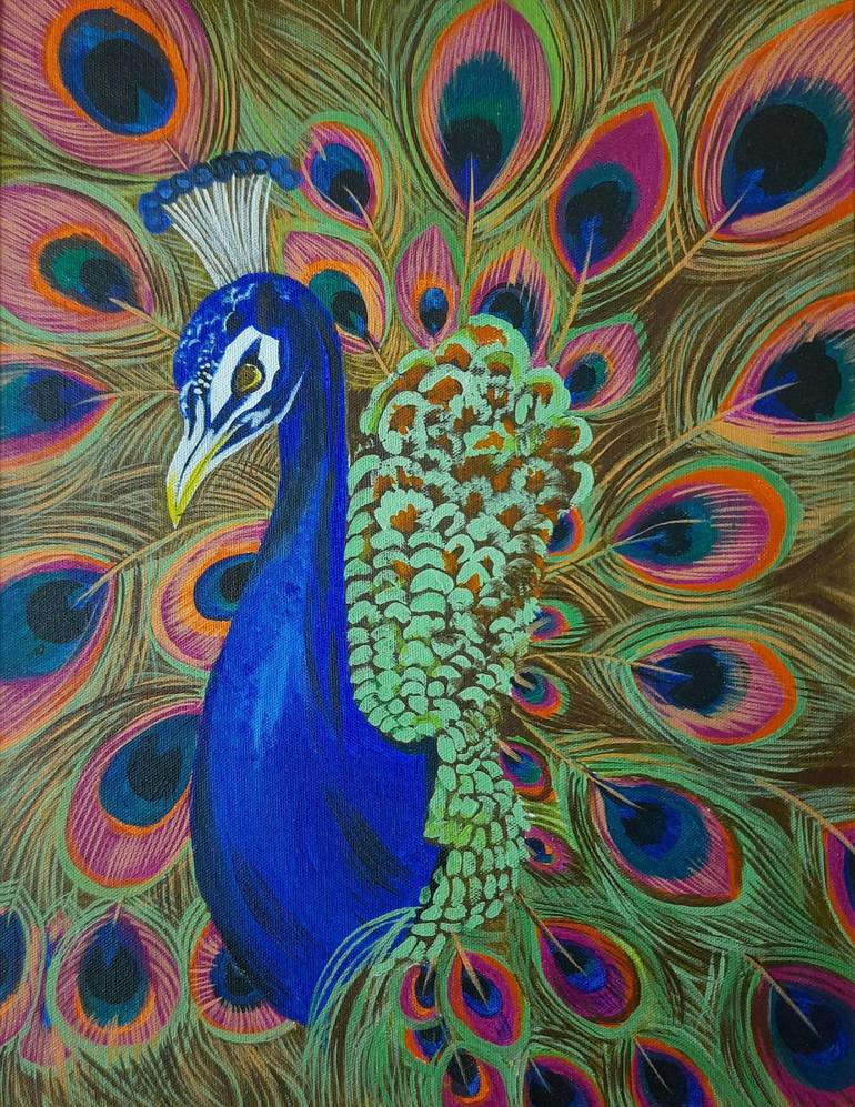 Megh Painting by RIDDHIBAHEN MISTRY | Saatchi Art