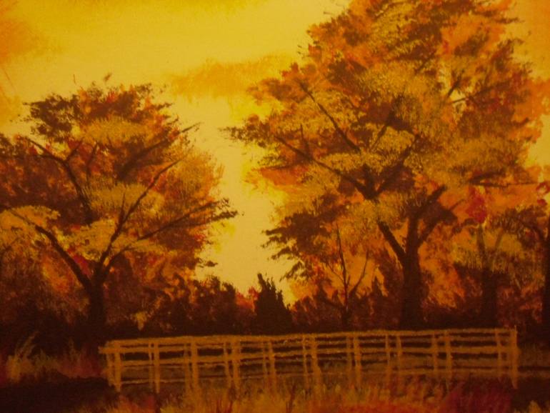 Ladywell Park Painting by wayne coleman | Saatchi Art