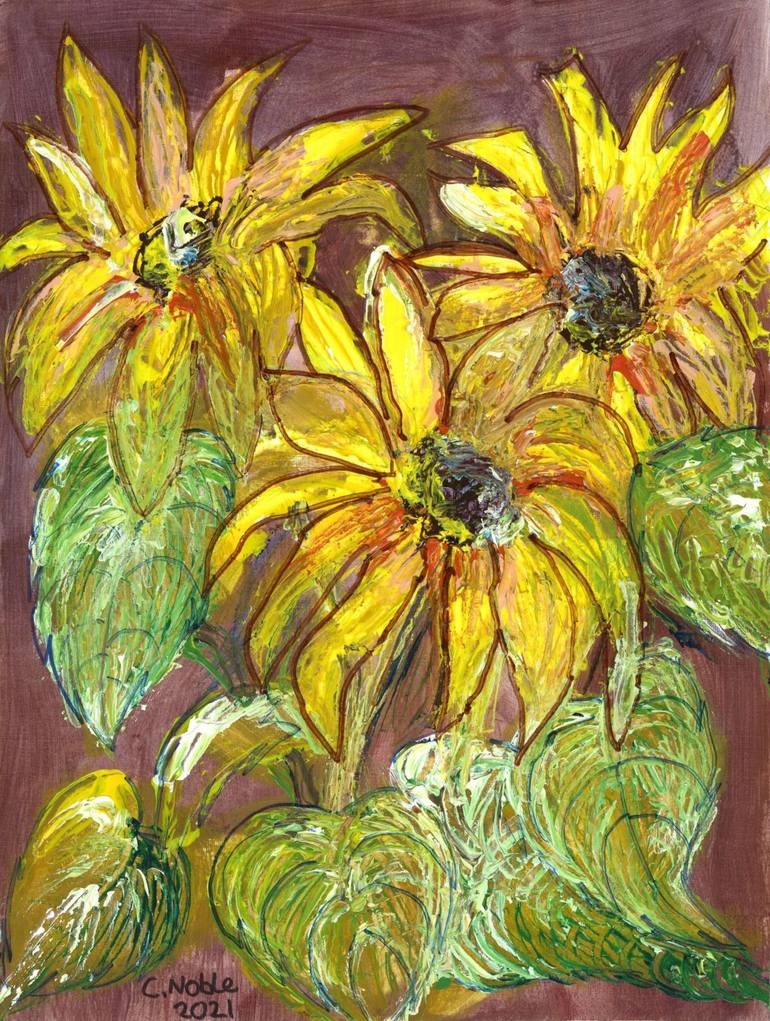 'sunflowers' national flower of Ukraine Painting by Cathy Noble ...