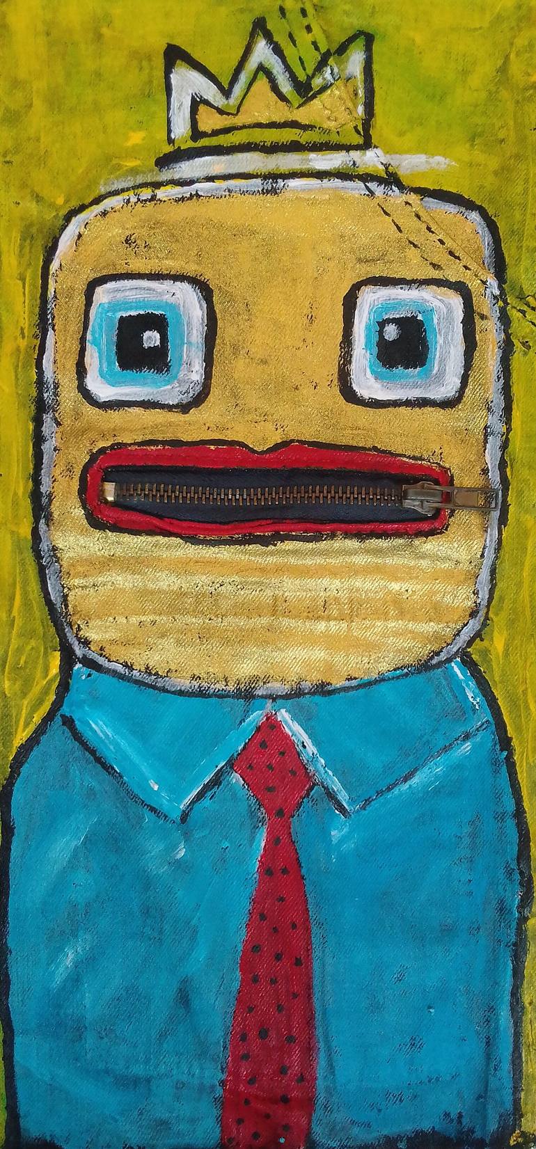 Golden boy 01 Painting by Kingsley Nwangborogwu | Saatchi Art