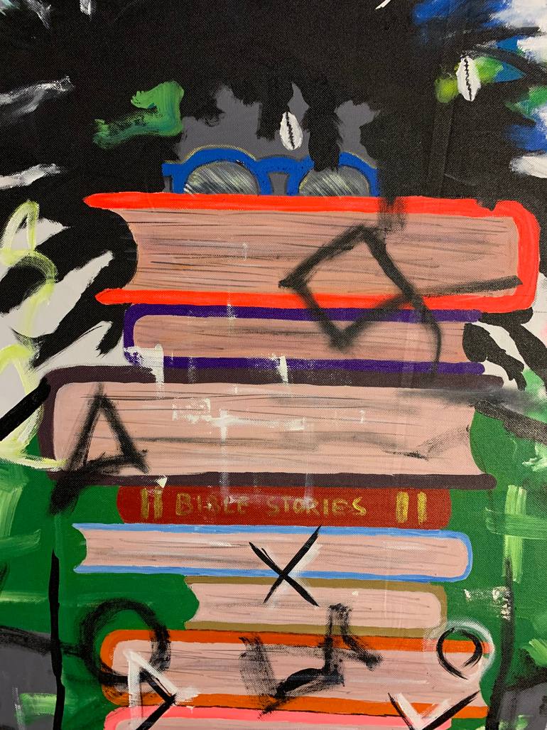 Fragments of knowledge and concentration Painting by Kingsley ...