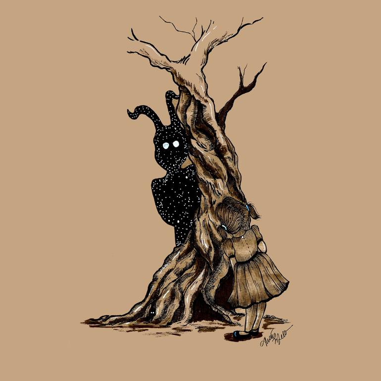 Imaginary Friend Drawing by Thais Melo | Saatchi Art