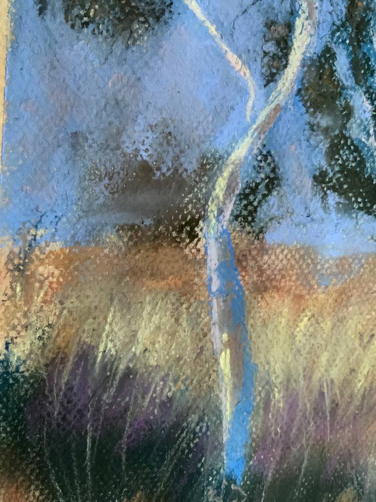 Australian Ghost Gum Trees Painting by Jessica Davidson | Saatchi Art