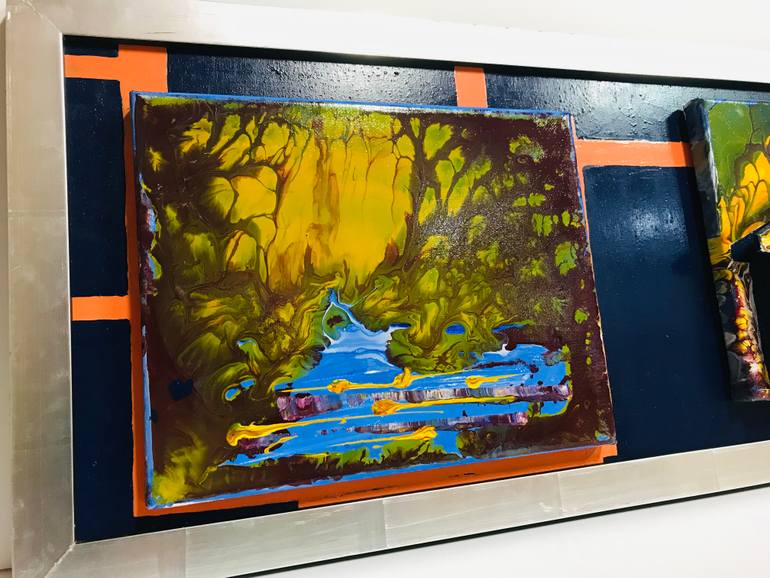 Díptico Painting by Manuel Rincon | Saatchi Art