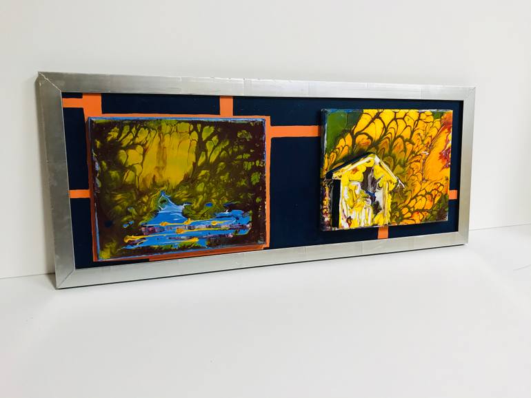 Díptico Painting by Manuel Rincon | Saatchi Art