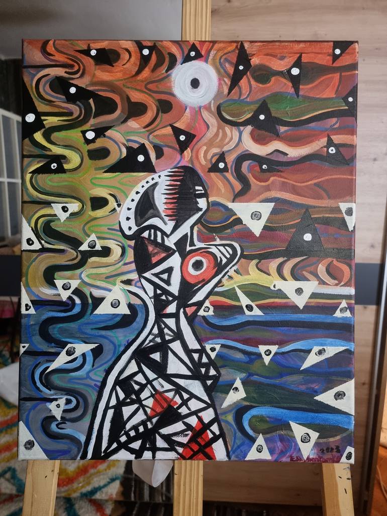 Distortion Painting by EA PhantomRed | Saatchi Art