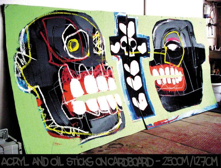 two faced Painting by pipo schaad | Saatchi Art