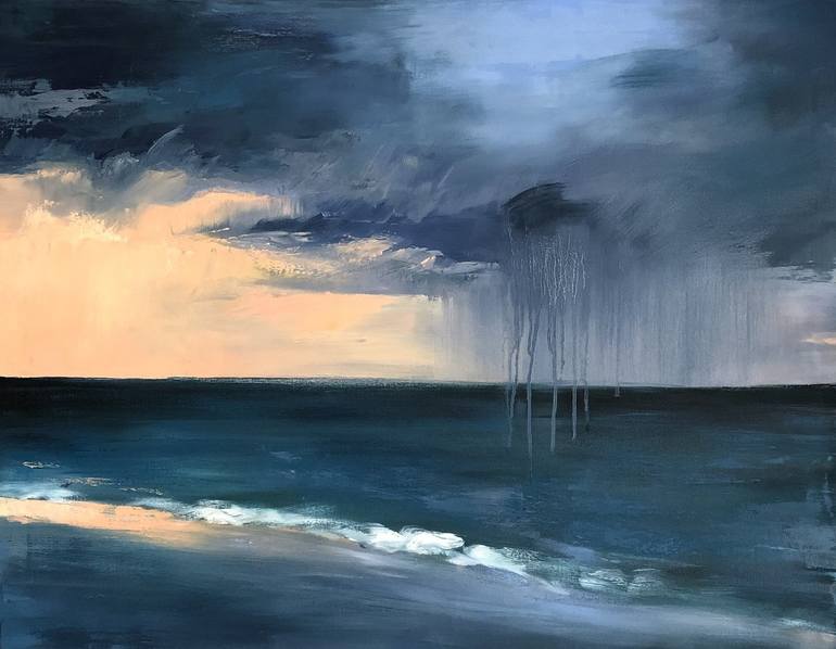 The storm printable painting Painting by Polina Kuprianova | Saatchi Art