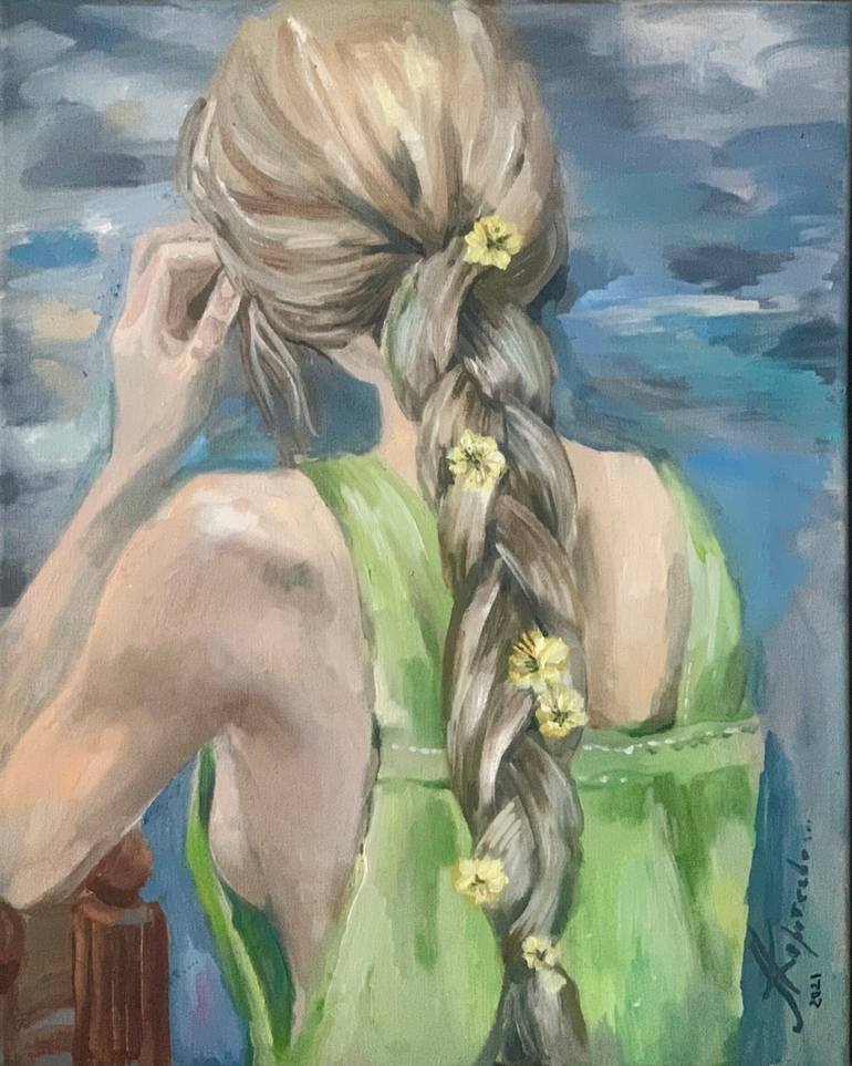 Braid Painting by Anna Korotaeva | Saatchi Art