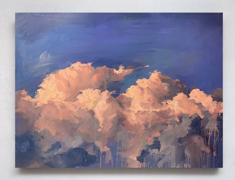 Yellow sky Painting by Liza Orlovska | Saatchi Art