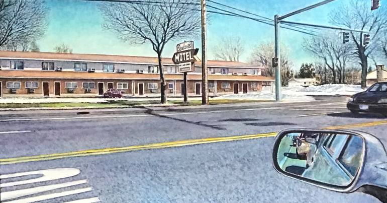 Dorkat Motel Painting by Alessandro James Perriello | Saatchi Art