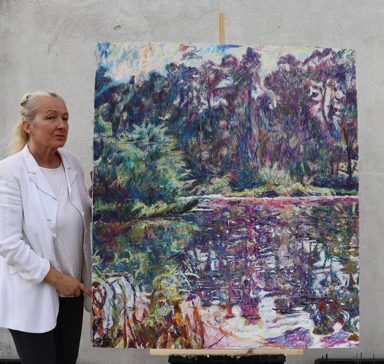 By the river Painting by Polona Petek | Saatchi Art