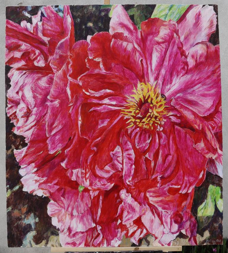 Peony Painting by Polona Petek | Saatchi Art